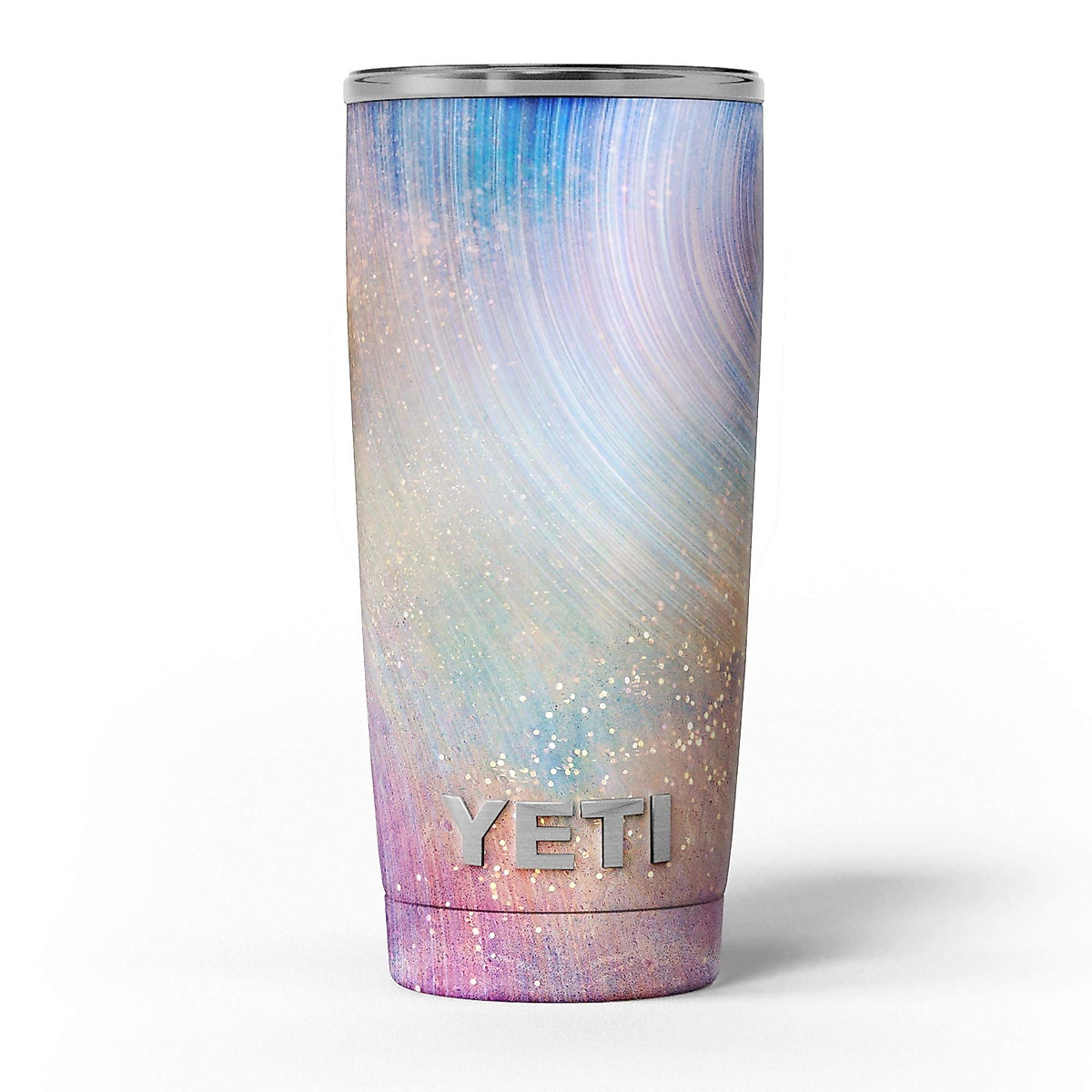 Design Skinz The Swirling Tie-Dye Scratched Surface - Skin Decal Vinyl Wrap Kit Compatible with The Yeti Rambler Cooler Tumbler Cups