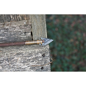 Mountain View Wood Works Genuine Navajo Indian Arrow with Arrowhead and Feathers, 24"