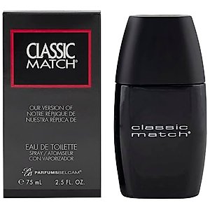 PB ParfumsBelcam Black Classic Match CM Eau De Toilette Spray, our version of a Designer EDT, 75ml.