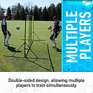 Franklin Sports Soccer Rebounder - Tournament Steel Soccer Rebounding Net - Perfect For Backyard Soccer Practice and Soccer Training - 12'x6' Soccer Bounce Back Rebounder - Black