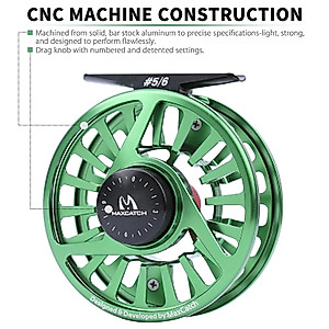 Maxcatch Premier Fly Fishing Rod with Avid Fly Reel (Includes Rod case) 3/4,5/6,7/8wt (Model03, 8'6'' 4wt Rod+3/4wt Reel)