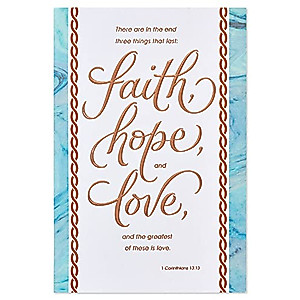 American Greetings Religious Sympathy Card (Faith, Hope, and Love)
