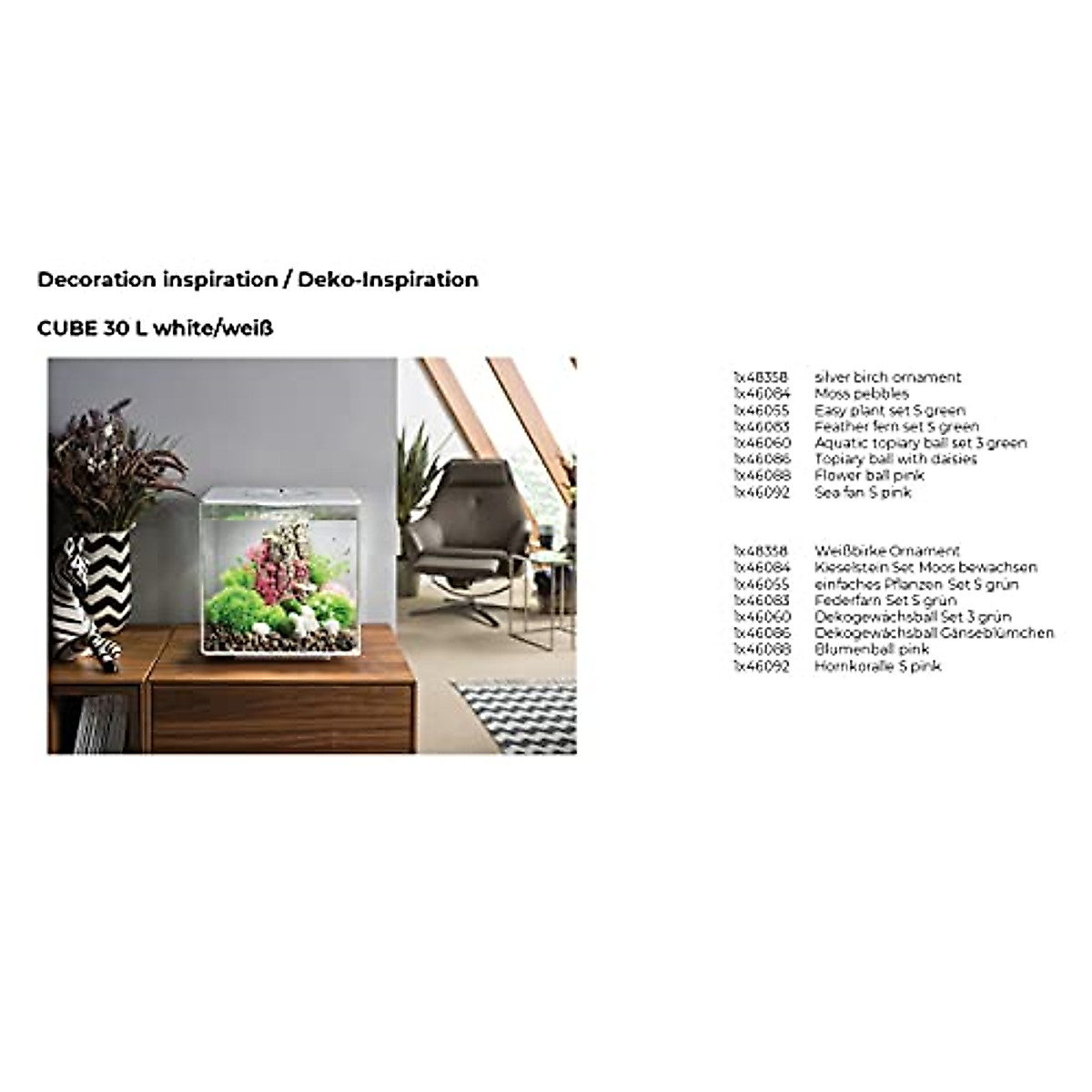 biOrb 46083.0 Feather Fern Set Small Green Aquariums