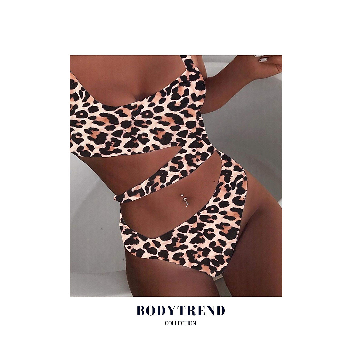 Bodytrend Initial Dangle Belly Button Rings with CZ Crystals in Silver Letters A to Z - British Standard - Certified by Sheffield Assay Office