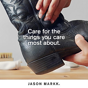 Jason Markk Leather Care Kit, 4-Piece Set, Ready-To-Use Foam, Balm Conditioner, Sponge, Delicates Brush, & Microfiber Towel, Ideal for Maintaining, Cleaning, & Protecting Leather Goods, 4oz