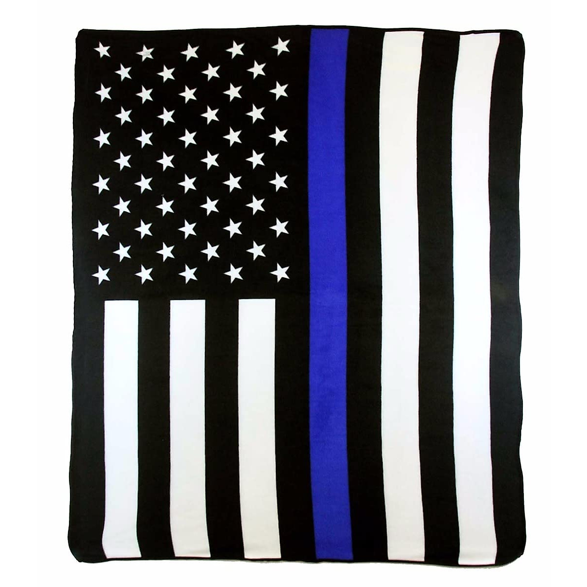 Infinity Republic - Thin Blue Line Soft Fleece Throw Blanket - 50x60 Perfect for Living Rooms, bedrooms, Kids' Rooms, Outdoors!