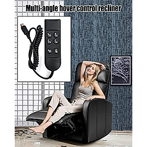 6 Button Power Lift Chair Remote Replacement with 5-Pin Plug Extension Cable, Home Recliner Hand Control Fit for Okin Golden Catnapper Dewert Limoss Power Lift Recliner Chair, (Not Fit for Lazyboy)