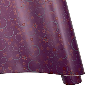 Yifely Peel & Stick Drawer Liner Removable Shelf Paper for Covering Apartment Old Cabinets Shelves, Purple Ring, 17.7 Inch by 9.8 Feet