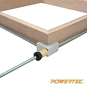 POWERTEC 71414V Aluminum Quick Release Corner Framing Clamp Kit, 1 Set (24-pc)