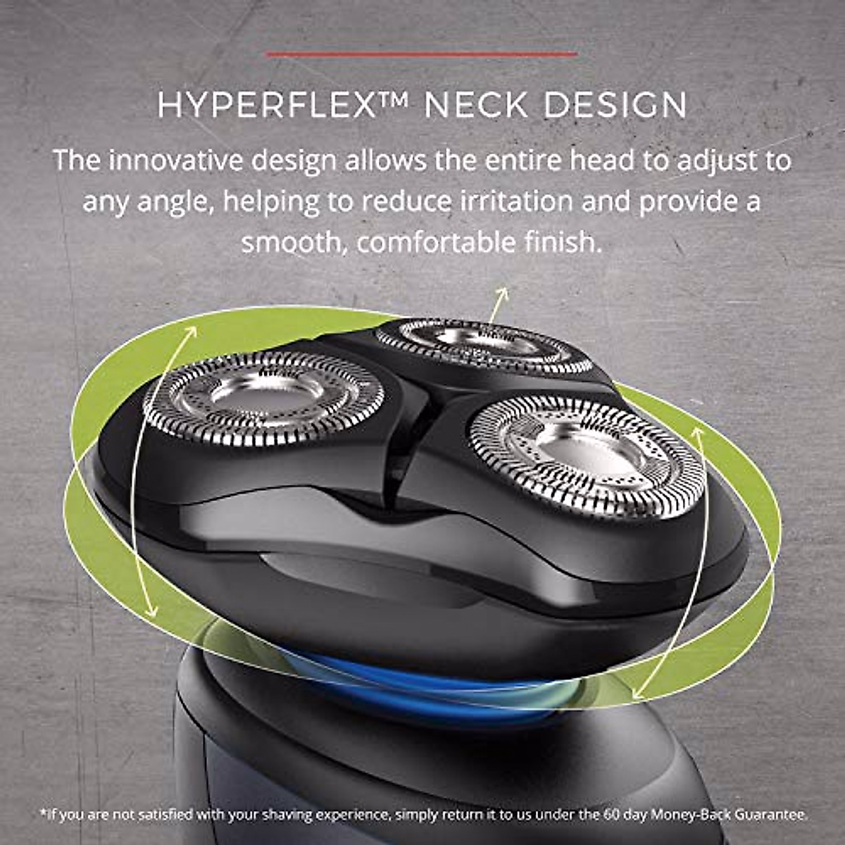 Remington Hyperflex Advanced Rotary Shaver, Electric Razor, WEtech 100% Waterproof Design, Black