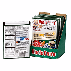 Uncle Dan’s, Creamy Ranch | Singles Packet – 0.75oz (Pack of 1)