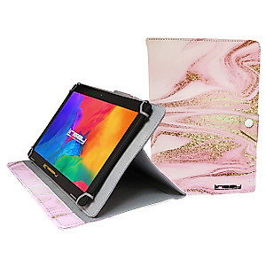 LINSAY 10.1" 1280x800 IPS 2GB RAM 32GB Android 11 Tablet with Pink Glaze Case, Pop Holder and Pen Stylus