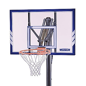 Lifetime 71546 Portable Basketball System, 44 Inch Shatterproof Backboard