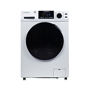 Equator All-in-One Washer Dryer VENTLESS/VENTED PET cycle 1.62cf/15lbs+Portability Kit in White (WHITE)