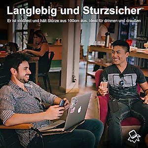 Boomcore Ultra Portable Bluetooth Speaker with Clip, 12H Playtime, Compact Small Speaker with Big Sound, Punchy Bass, Wireless IPX7 Waterproof Speaker for Beach, Pool, Boat, Biking - Black