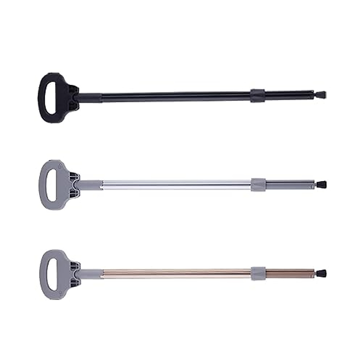 Trekking Poles Ultralight Aluminum Telescopic Stool Folding Cane Chair for Mountaineering (Color : Aureate)