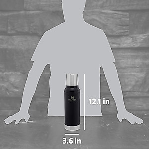 Stanley Classic Vacuum Insulated Wide Mouth Bottle - BPA-Free 18/8 Stainless Steel Thermos for Cold & Hot Beverages – Keeps Liquid Hot or Cold for Up to 24 Hours