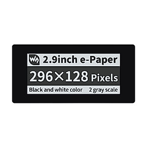 2.9 Zoll e-Paper Touch Display für Raspberry Pi Pico 296×128 E-Ink Touchscreen Anzeigemodul Zweifarbig Schwarz/Weiß 3.3V Unterstützung 5-Punkte-Touch SPI / I2C-Schnittstelle Teilaktualisierung