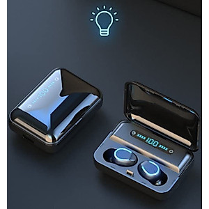 EYEARN Wireless Earbuds, Bluetooth 5.0 Headphones Earphones with Charging Case, in Ear Headset, Stereo Earphones Earbuds for Gym Exercises, Audio Books, Watching TV (This Will be The for