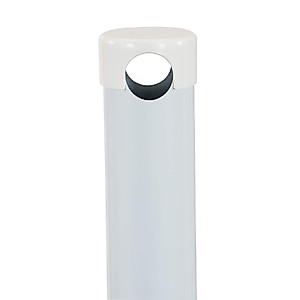 Household Essentials Outdoor Clothesline, 86 inches high, 46 inches Wide, and 3 inches deep 3-inch Diameter Post, White