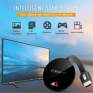 HDMI Wireless Display Adapter 2.4G Miracast dongle for TV 4K Mobile Screen Mirroring Receiver Dongle to TV/Projector Receiver Support Android Mac iOS Windows