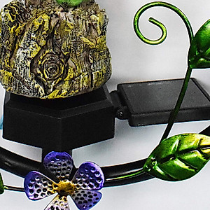 Uonlytech Parrot Light Red Parrot Pattern Solar Powered Lights Outdoor Lampara Solar para Exterior Courtyard Light Solar Garden Lights Solar Lamp Solar Light for Outside Portable Statue