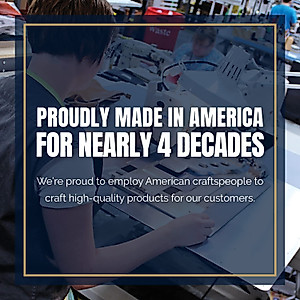 Eric Scott Checkbook Cover for Men and Women, Durable Premium Fabric USA Checkbook Cover for Personal Checkbook with Register and 6 Card/Photo Slots (American Flag)