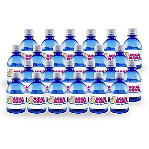 AQUAWAWA Nursery Water For Babies 24 Pack 8 oz Bottles Purified Vapor Distilled | Fresh Single Serve| Lightweight For Diaper Bag | BPA, Fluoride, Chemical and Mineral Free | Dr Recommended, Baby Safe, Clean, FRESH