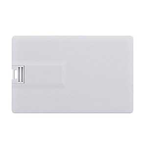Wafer USB Bussiness Card Flash Drive Blank DIY Memory Stick Wholesale Bulk Pack 10 (16GB USB 3.0, White)