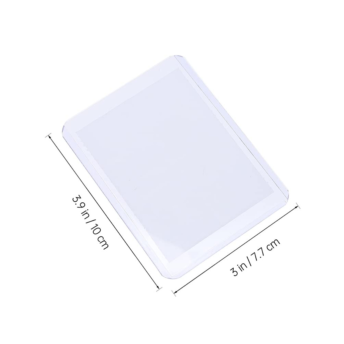 DOITOOL 50pcs Card Cover Hard Baseball Holder Baseball Display Playing Card Container Clear Case Membership to Someone Baseball Card Display Hard Plastic PVC Small Card