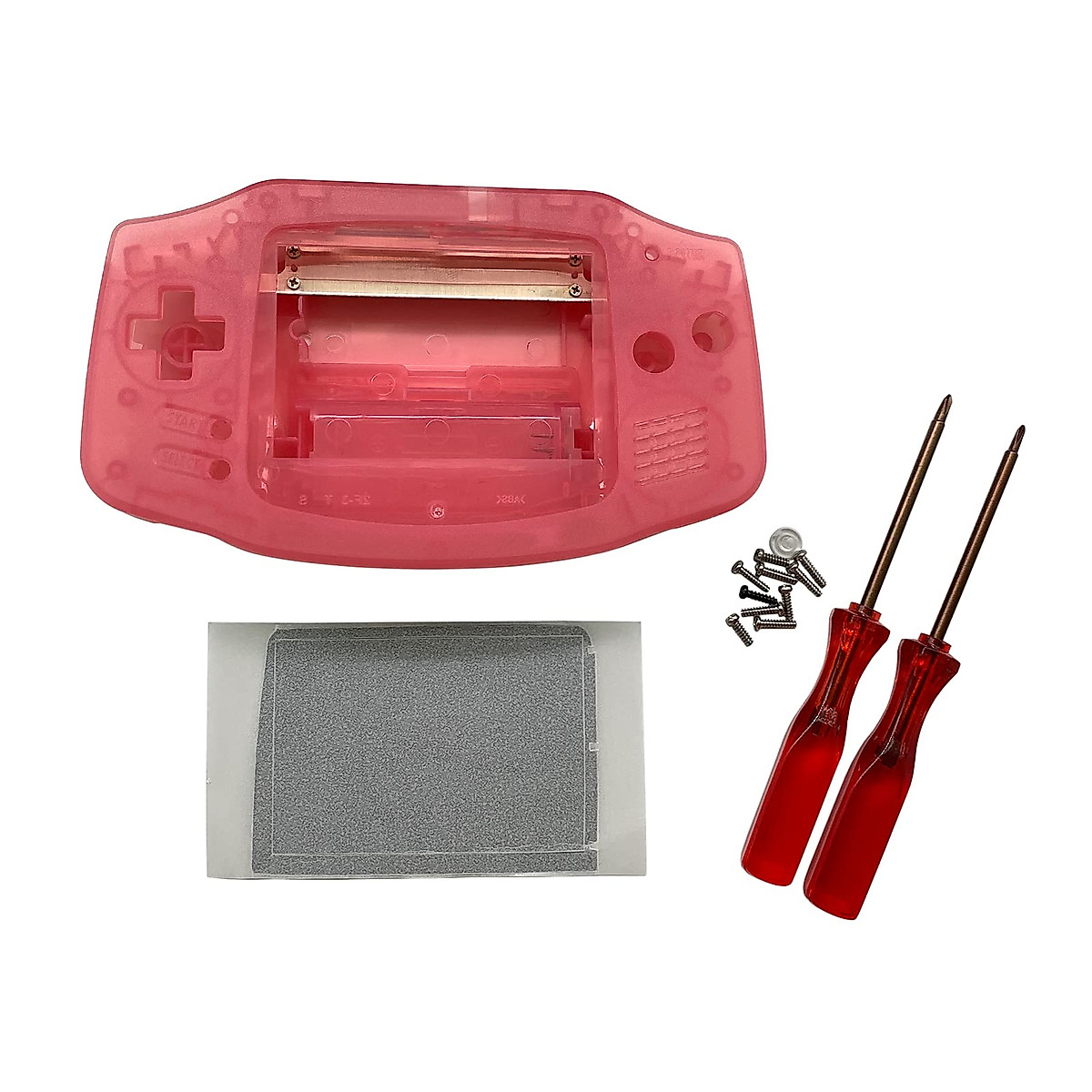 Meijunter Replacement Full IPS Housing Shell Case Repair Part with Screwdrivers Tool Compatible with Game Boy Advance GBA IPS Console (NO Cutting)