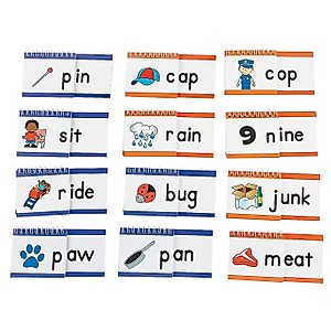 Fun Express Word Family Spiral Flip Books (37 Pieces) Language Teaching Aids and Classroom Supplies