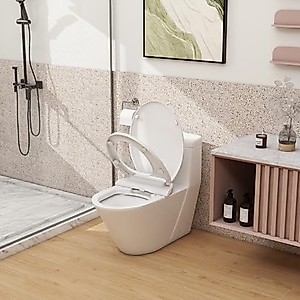 Bidet Seat, Non-Electric Bidet Toilet Seat Swash seat with Adjustable Ambient Water and Dual Nozzle System for Bathroom Airbnb, Easy Installation, Fit for Elongated Toilet, White Bidet Attachment