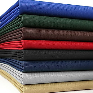 GeeComfy Waterproof Canvas Fabric by The Yard Water-Repellent Oxford Materials 58" Wide 600D Outdoor Indoor Upholstery Fabric Heat Resistant Cloth for Sewing DIY Patio Furniture Cover, 1 Yard Black