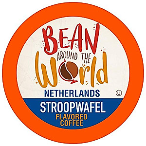 BEAN AROUND THE WORLD Flavored Coffee Compatible With 2.0 Keurig K Cup Brewers, Variety Pack, 40 Count