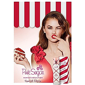 Pink Sugar Red Velvet Eau de Toilette Spray (Special Edition) Women 3.4 oz