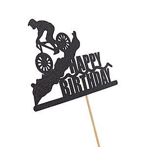 Mountain Biking Cake Topper - bike Cake Topper,bicycle Cake Topper,personalised Cake Topper,bike Birthday Party, Bmx Bike Cake Topper