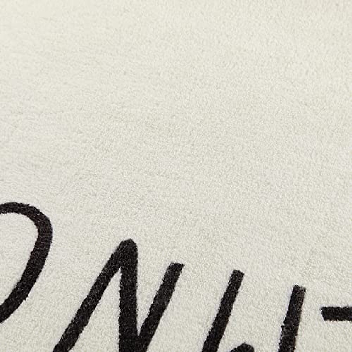 Topotdor Round Kids Play Rug Alphabet Nursery Area Rug Extra Large Soft Crawling Play Mat for Children Toddlers Bedroom (40 inch, Beige)