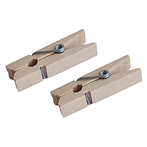 Mini Wooden Clothes Pins, 100pcs 1Inch (2.5cm) Small Wooden Chip Clips for Bag Clips Clothespin Clothes Pin Photo Pins (Wooden)