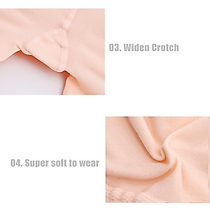 MdnMd 3 Pack Women's Dance Tights Ballet Ultra Soft Transition Footless Dancer Tight Stocking for Girls (Ballet Pink, Child Age 11-14)