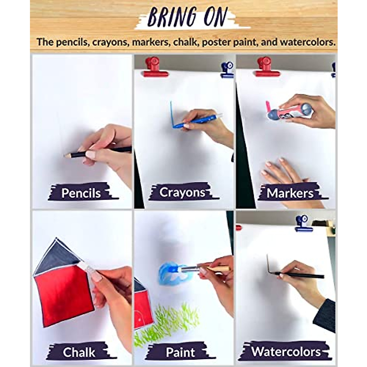 Incredible Value 3-Pack Easel Paper Roll (17" x 75ft) - Painting Paper for Kids - Roll of Paper for Kids Art & Craft - White Butcher Paper Roll - Butcher Paper for Sublimation - Ideal for DIY Crafts