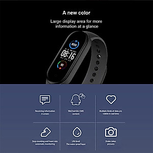 Smart Watch, Fitness Tracker for Men Women, Bracelet Band with 24 Hour Body Temperature Waterproof smartwatch for iOS Android Phones (Black)