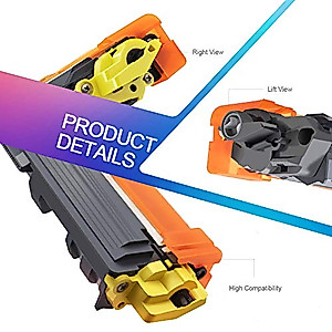 Shidono Compatible Toner Cartridge Replacement for Brother TN221 TN225 TN-221 TN-225 Fits with MFC-9130CW/HL-3170CDW/HL-3180CDW/HL-3140CW/MFC-9340CDW/9330CDW Printer,[4-Pack,Black/Cyan/Yellow/Magenta]