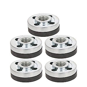 Utoolmart 5 Set Angle Grinder Spare Part Round Clamp Inner Outer Flange for Bosch -100