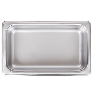 TrueCraftware-Quarter Size 2-1/2" Deep Stainless Steel Anti-Jamming Steam Table Pan 22 Gauge- Chafing Steam Food Pan Anti-Jam Steam Table Hotel Pan for Restaurant Family Events Personal Catering Use
