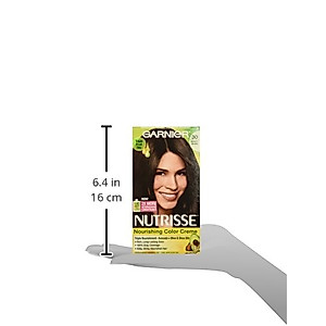 Garnier Nutrisse Nourishing Hair Color Creme, 30 Darkest Brown (Sweet Cola), 3 Count (Packaging May Vary)