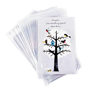 200ct Adhesive Treat Bags 4x6 Clear - 1.4 mils Thick Self Sealing OPP Plastic Bags for Bakery Cookies Christmas Party Decorative Gift Bags (4" x 6" - 200ct)