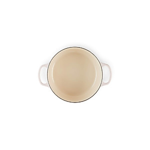 Le Creuset Signature Cast Iron Round Casserole, 4.5 Qt- Shell Pink