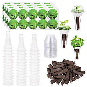 160 Pcs Seed Pod Kit for AeroGarden, Suitable for Hydroponics Growing System for a Variety of Plants, Outdoor and Indoor Hydroponics Supplies