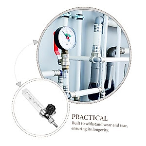 CHILDWEET 3pcs Barometer Gas Flow Meter Carbon Dioxide Flow Indicator Argon Flow Meter Flowmeter Argon Regulator Measurement Tool Flow Meter Tube Air Flow Meter Transparent Plastic